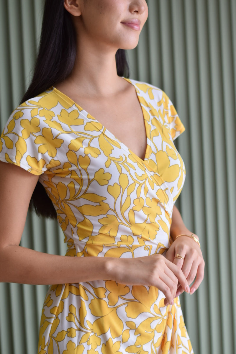 Kate Side-Tie Midi Wrap Dress (Ray) – Florette The Label