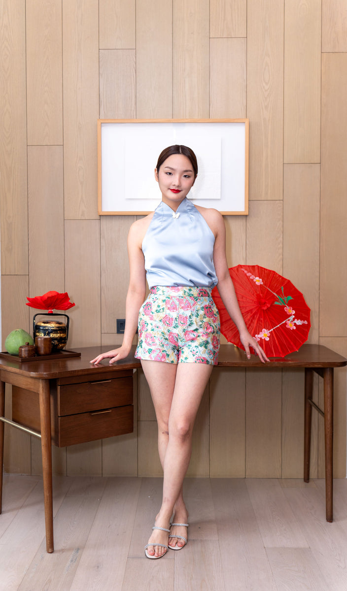 Brocade Shorts (Lotus Garden) – Florette The Label