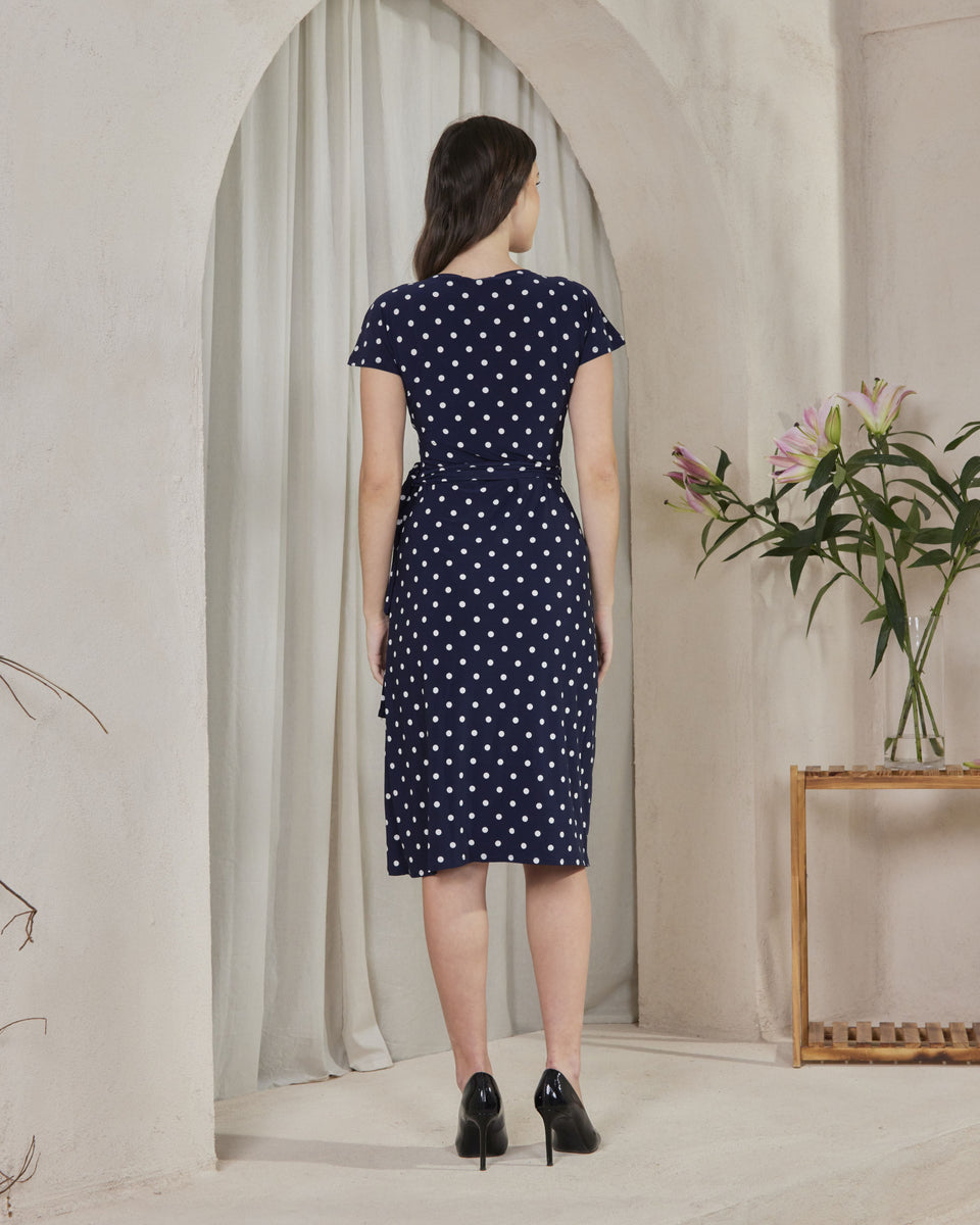 Kate Side-Tie Midi Wrap Dress (Thalee) – Florette The Label